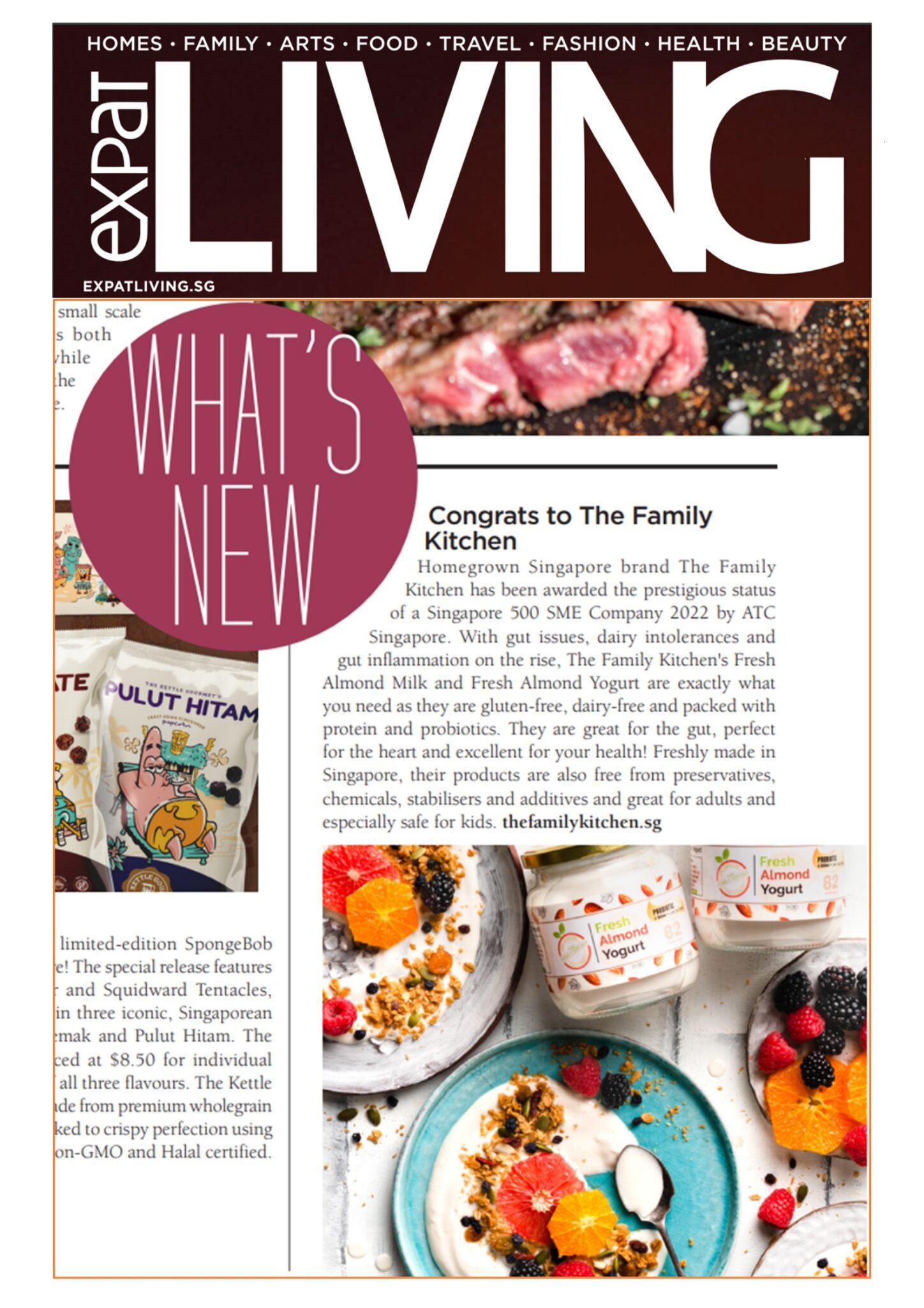 The Family Kitchen gets featured in the Expat Living magazine [November ...